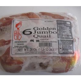 ALL NATURAL Frozen Golden Jumbo Quail (6 PCS)